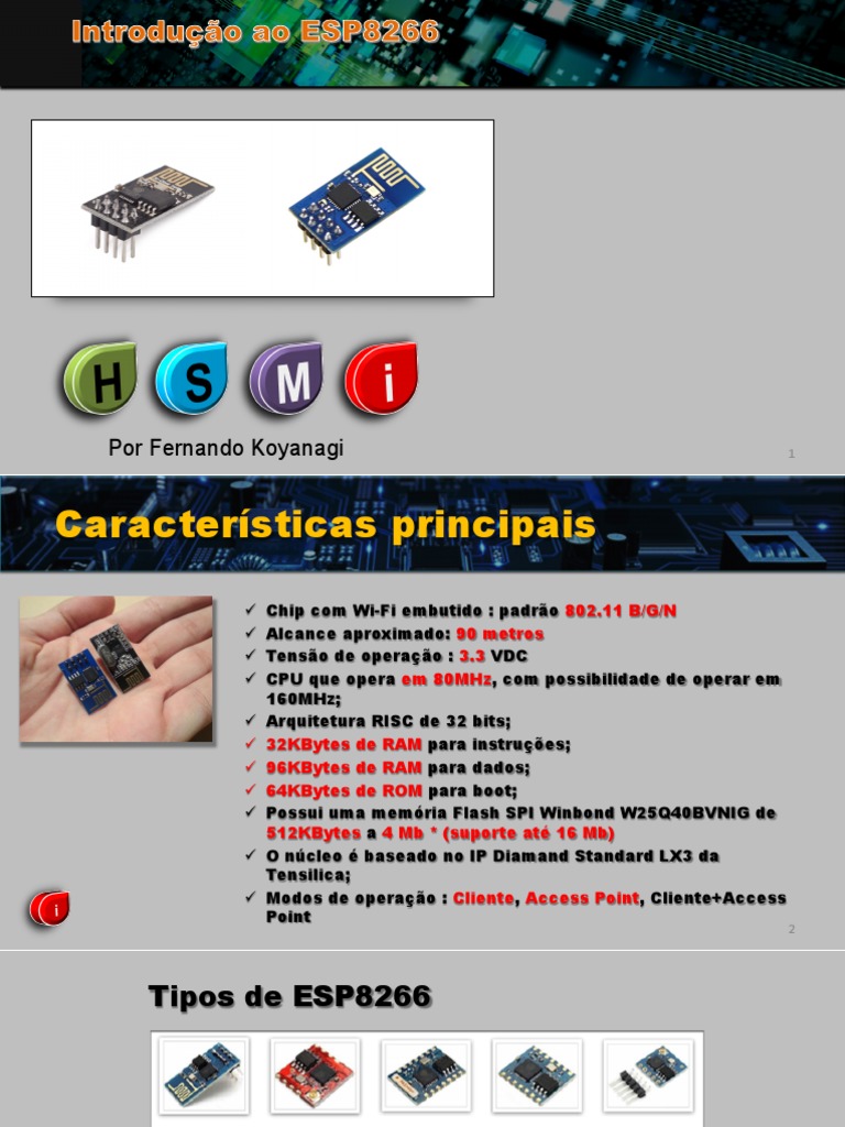 ESP8266: Guia completo sobre o módulo WiFi mais popular | PDF | Arduino | Wi-Fi