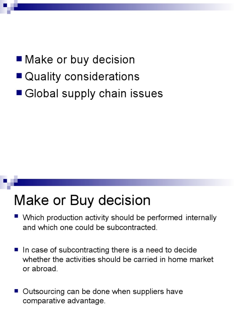 Navigating Global Supply Chain Issues: A Comprehensive Guide to Make or ...