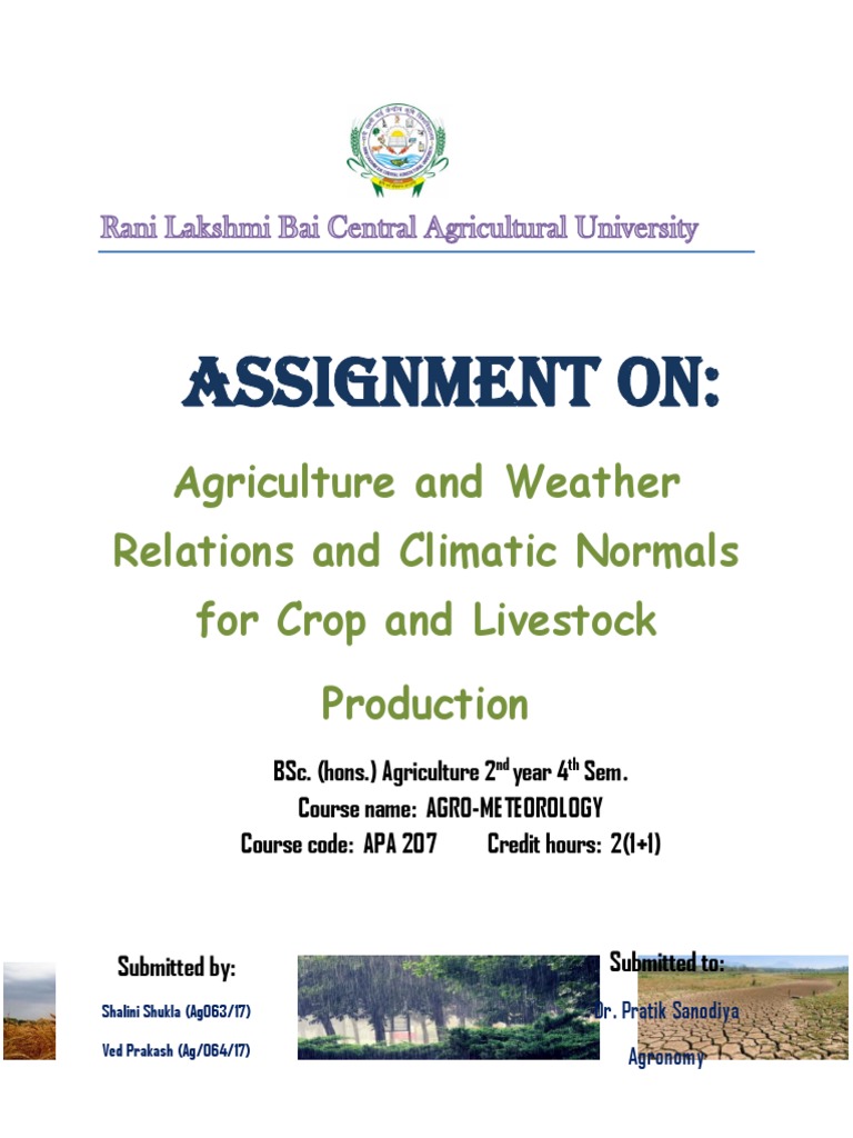 Metrology Assignment Pdf Climate Precipitation
