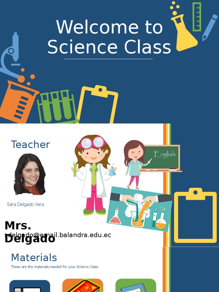 Welcome To Science Class | PDF