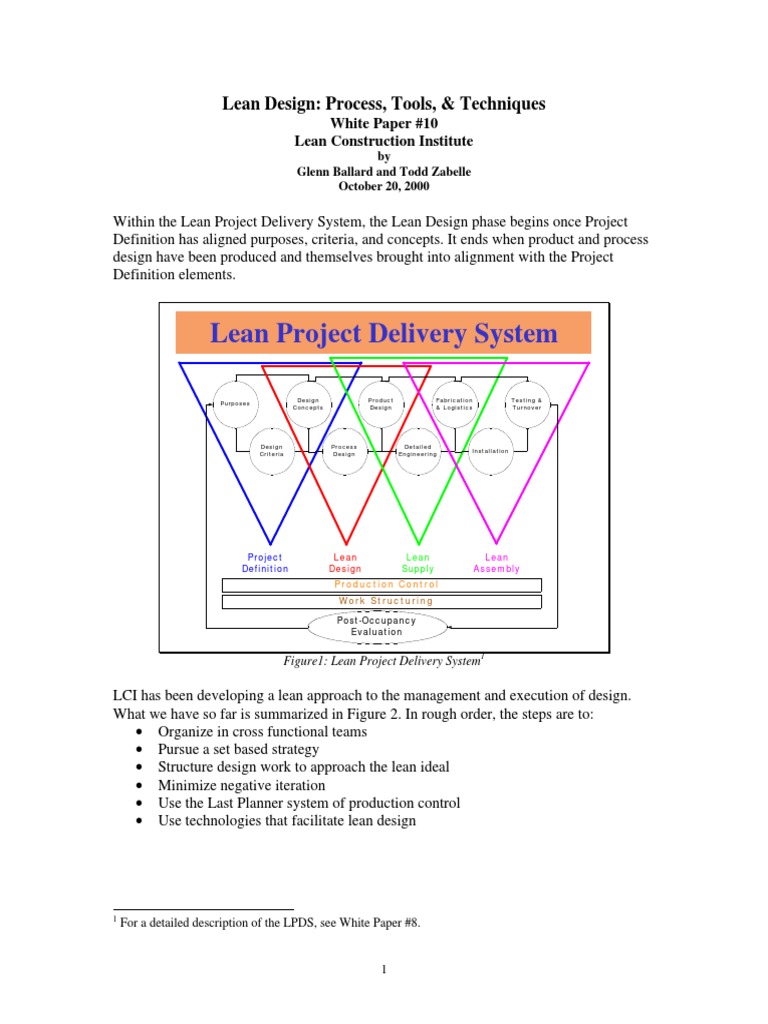 Lean Design-Process, Tools, & Techniques | PDF | System | Design