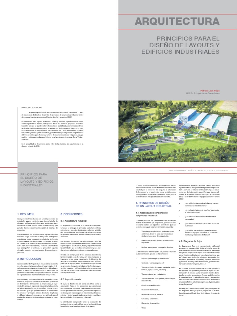 Principios para El Diseño de Layouts y Edificios Industriales ...