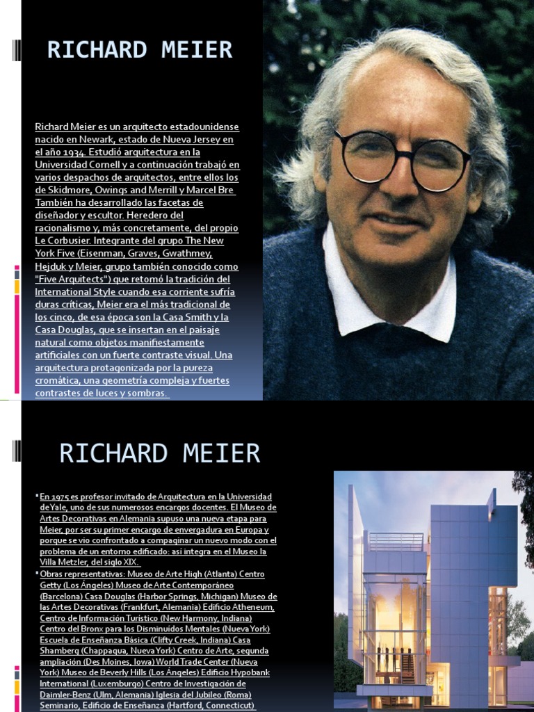 Richard Meier: Arquitectura y Luz | PDF | Medios de arte | Artes (general)