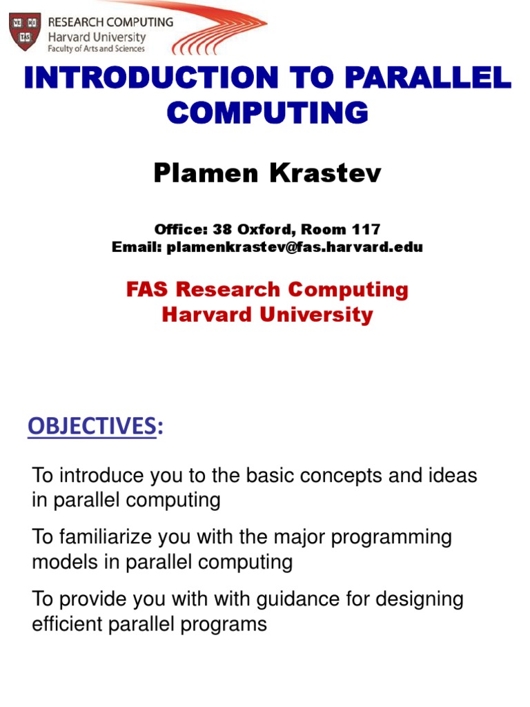 Intro Parallel Computing Pdf Pdf Parallel Computing Message