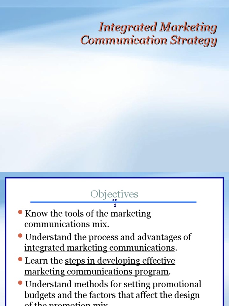 Imc Strategy-1 | PDF | Marketing Communications | Promotion And ...