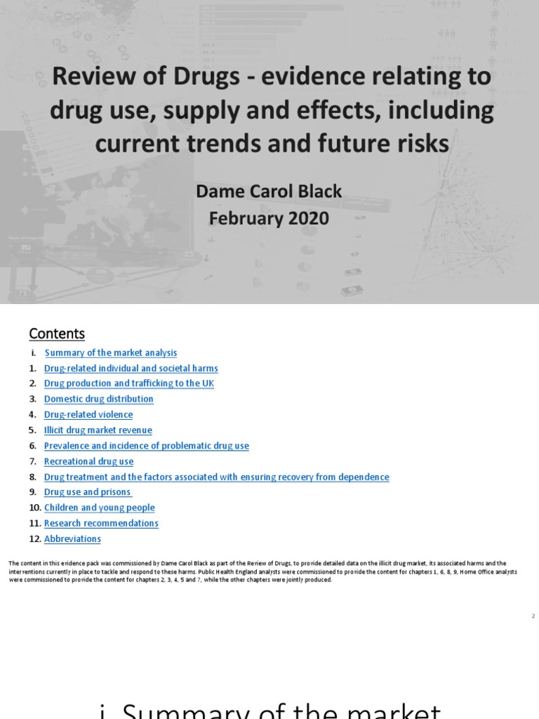Review of Drugs Evidence Pack - FINAL PUBLICATION VERSION 1 | PDF ...