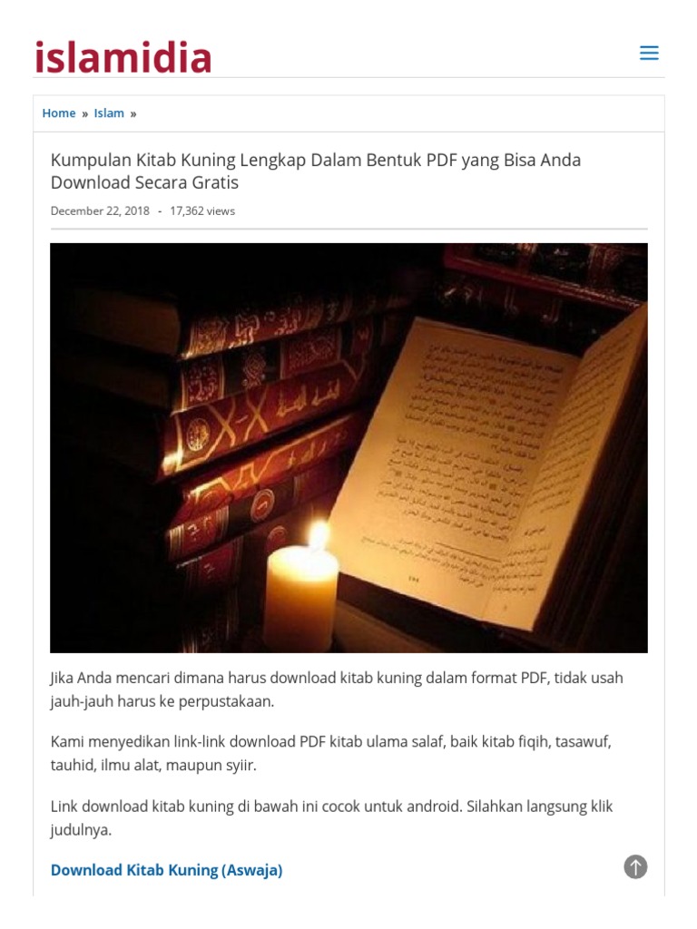 Kumpulan Kitab Kuning PDF Gratis | PDF