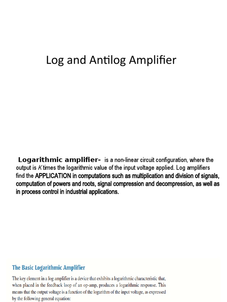 Log and Antilog | PDF