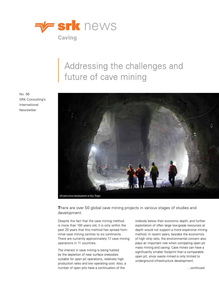 Addressing The Challenges and Future of Cave Mining PDF | PDF ...