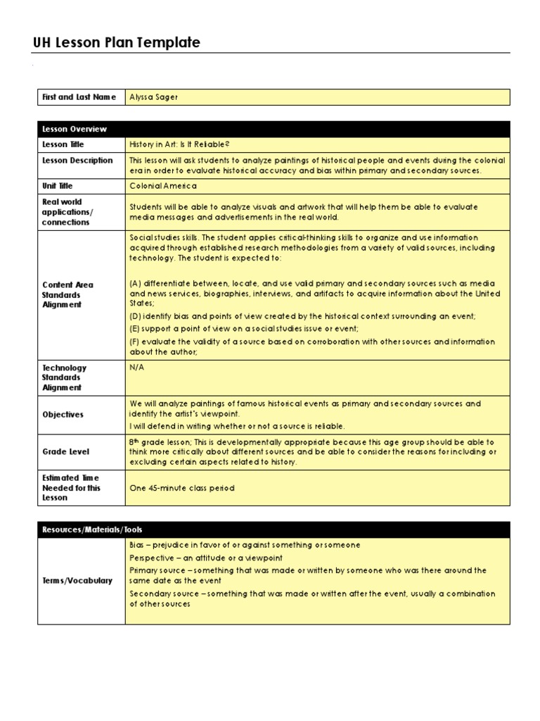 Analyzing Historical Art for Bias | PDF | Educational Assessment ...