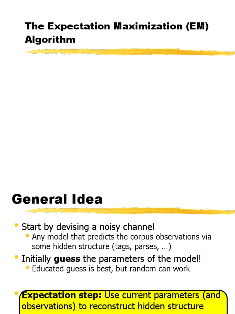 The Expectation Maximization Em Algorithm Pdf Parsing Computational Science