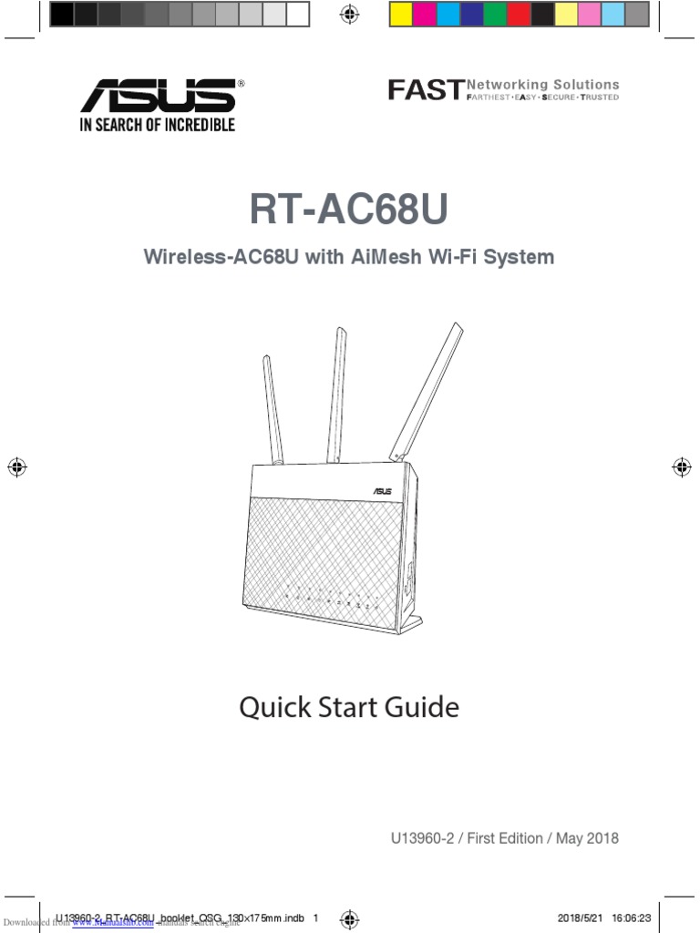 Asus RT-AC68U - Guide PDF | PDF | Router (Computing) | Wi Fi