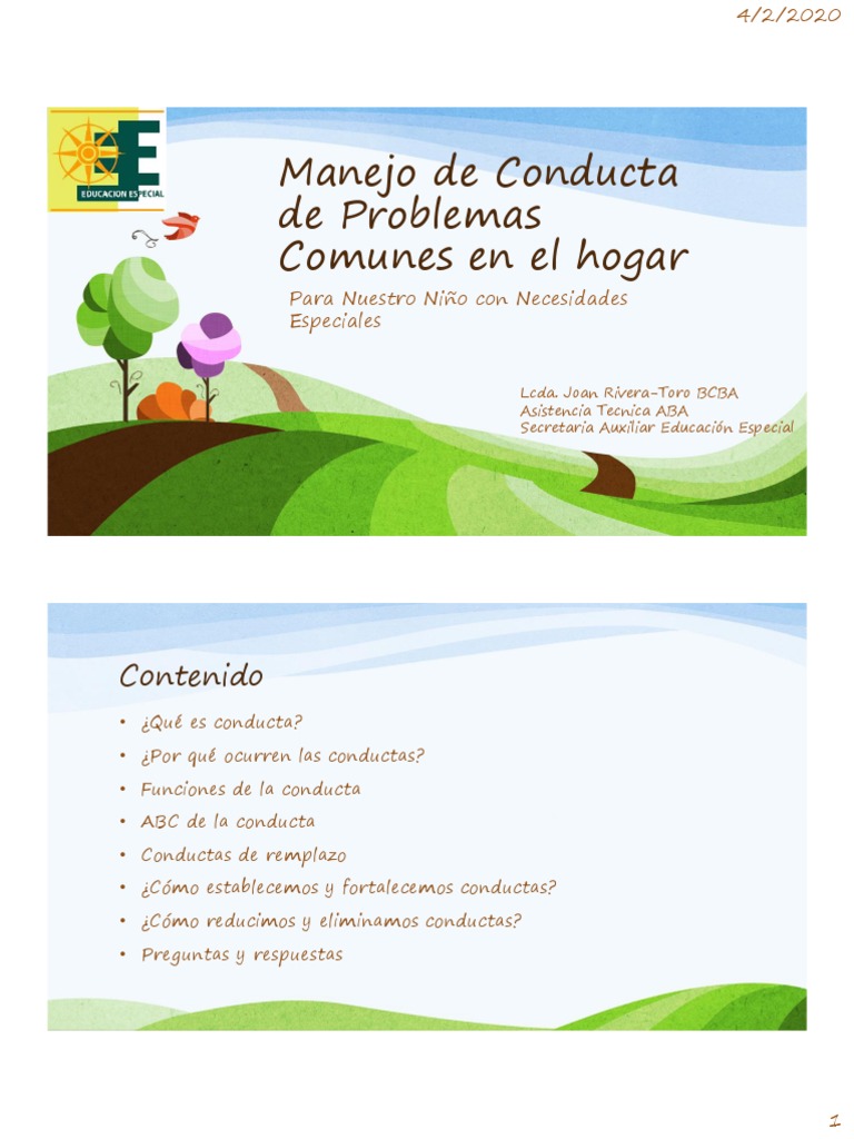 Estrategias para Manejo de Conducta Infantil | PDF | Comportamiento ...