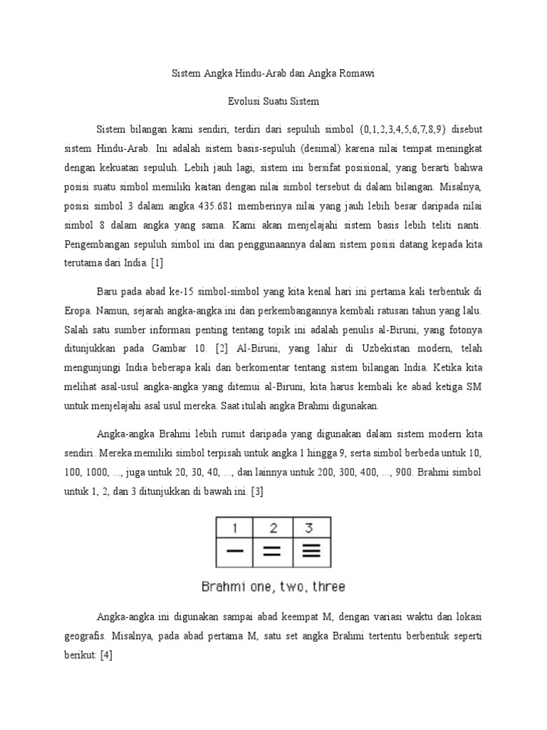 Sistem Angka Hindu | PDF | Sejarah