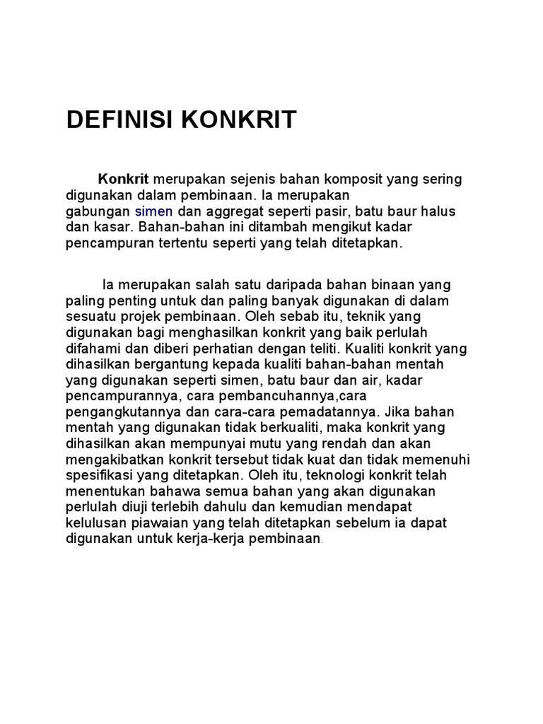 Assignment Konkrit | PDF