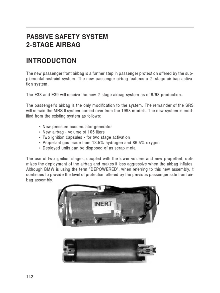 Passive Safety System | PDF | Airbag | Combustion