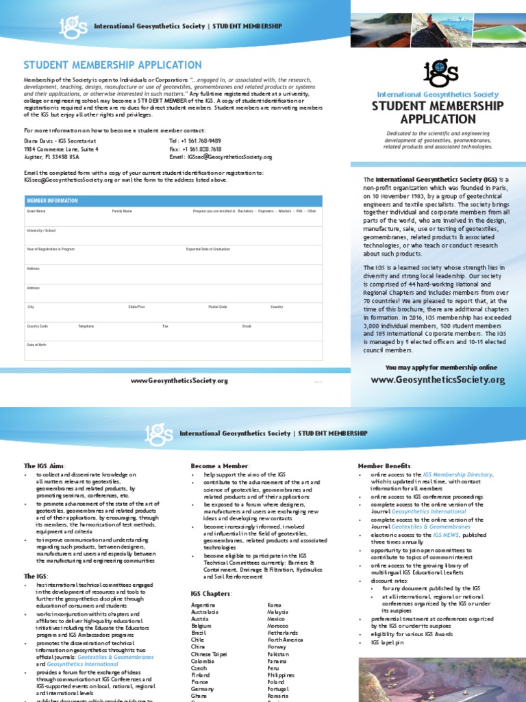 IGS StudentMembBroch Web | PDF