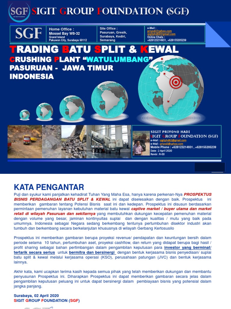 SGF Prospketus Ringkas Trading Batu Split Dan Kewal - Lumbang - r00 Partnership | PDF