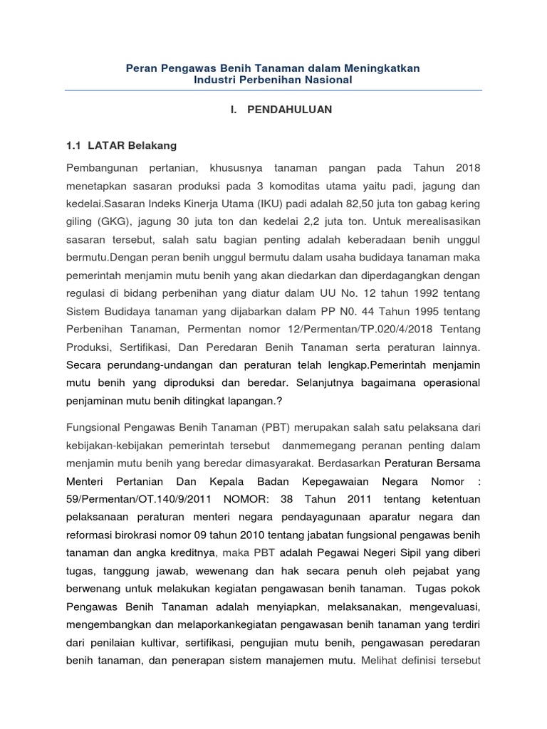 Peran PBT | PDF