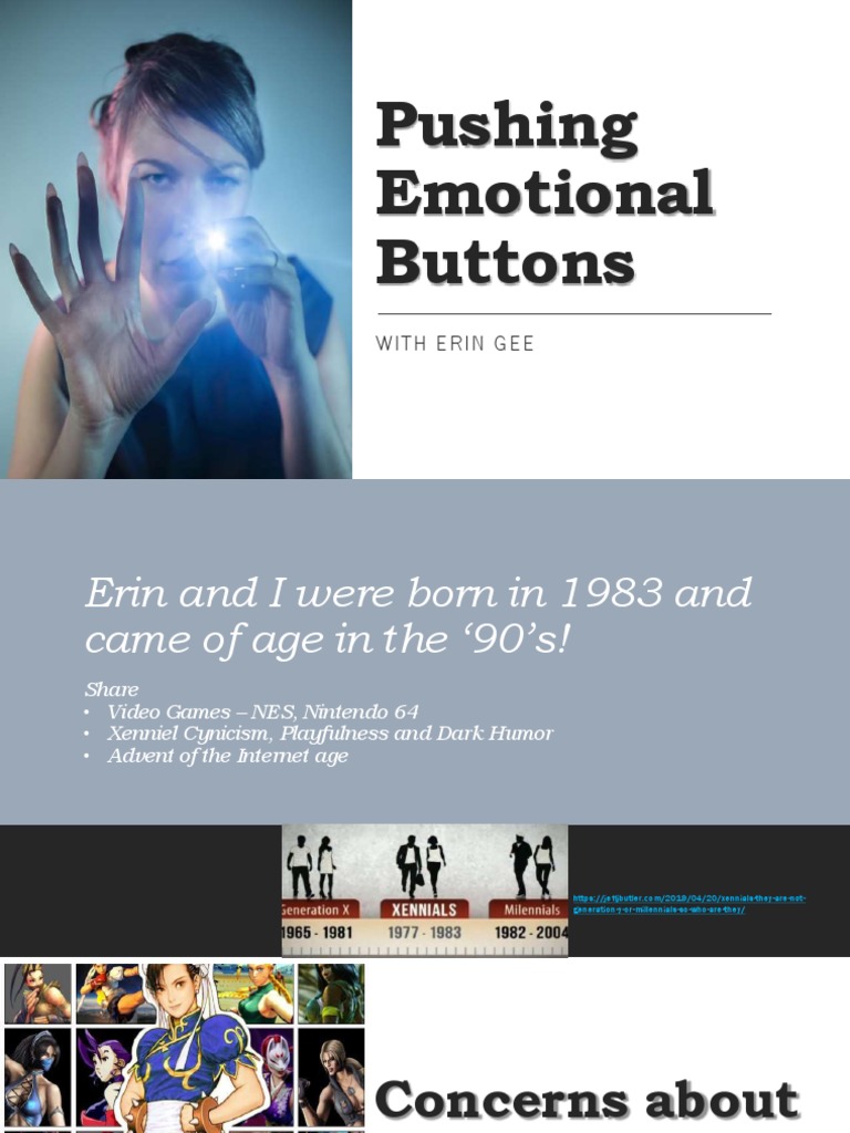 Pushing Emotional Buttons With Erin Gee | PDF | Video Games | Emotions
