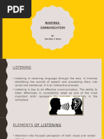 Listening Skills: Prof. Papiya de | PDF | Communication | Psychological ...