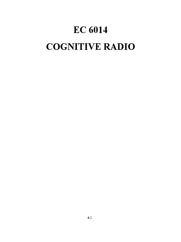 Introduction to Software-Defined Radio | PDF | Software Defined Radio | Cognitive Radio