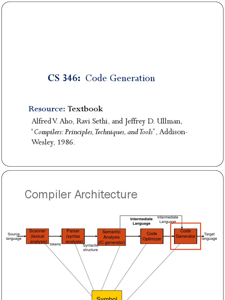CS 346: Code Generation: Resource | Download Free PDF | Subroutine ...