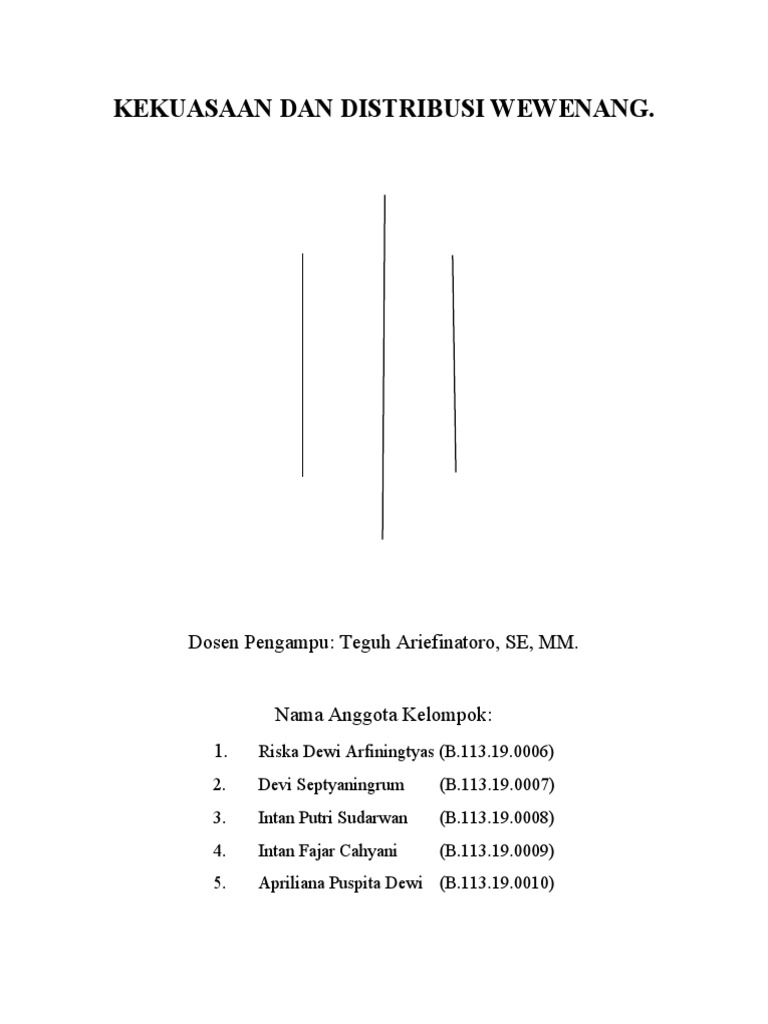 Kekuasaan Dan Distribusi Wewenang 1 | PDF