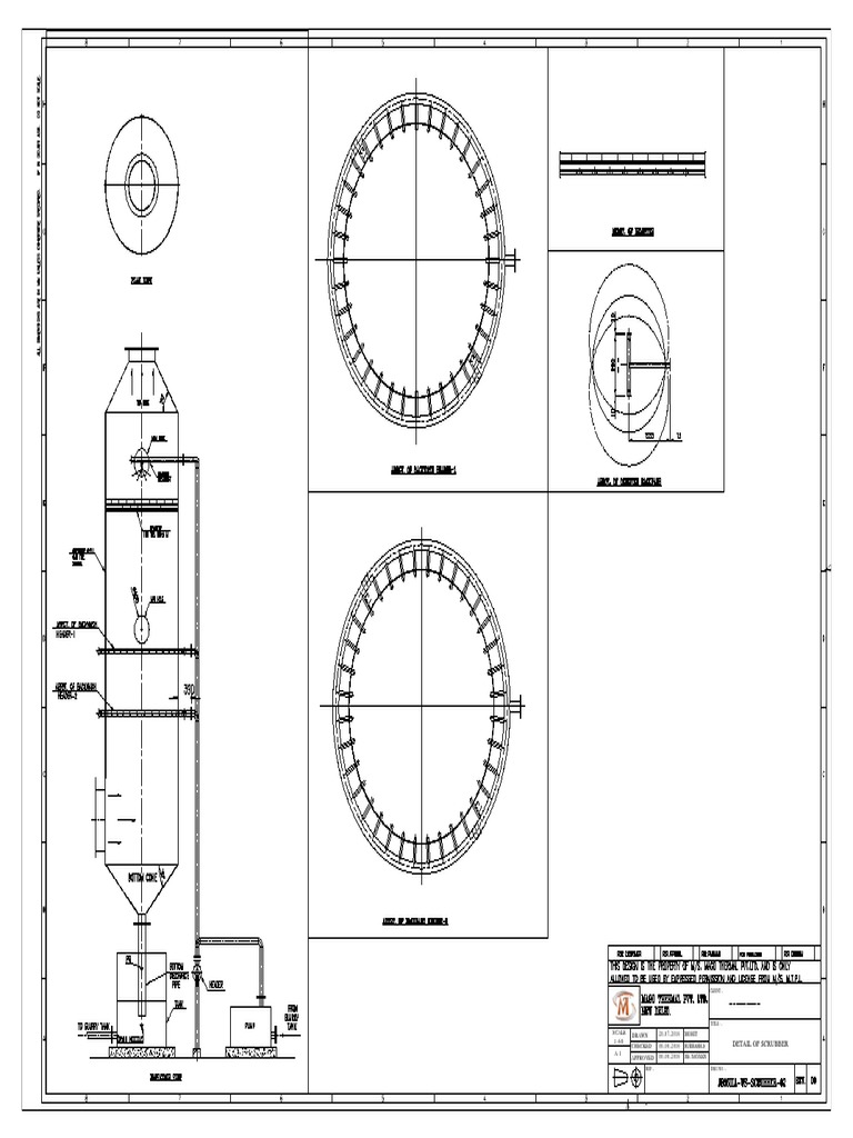 Detail of Scrubber: Checked Drawn Scale 1:60 A:1 | PDF