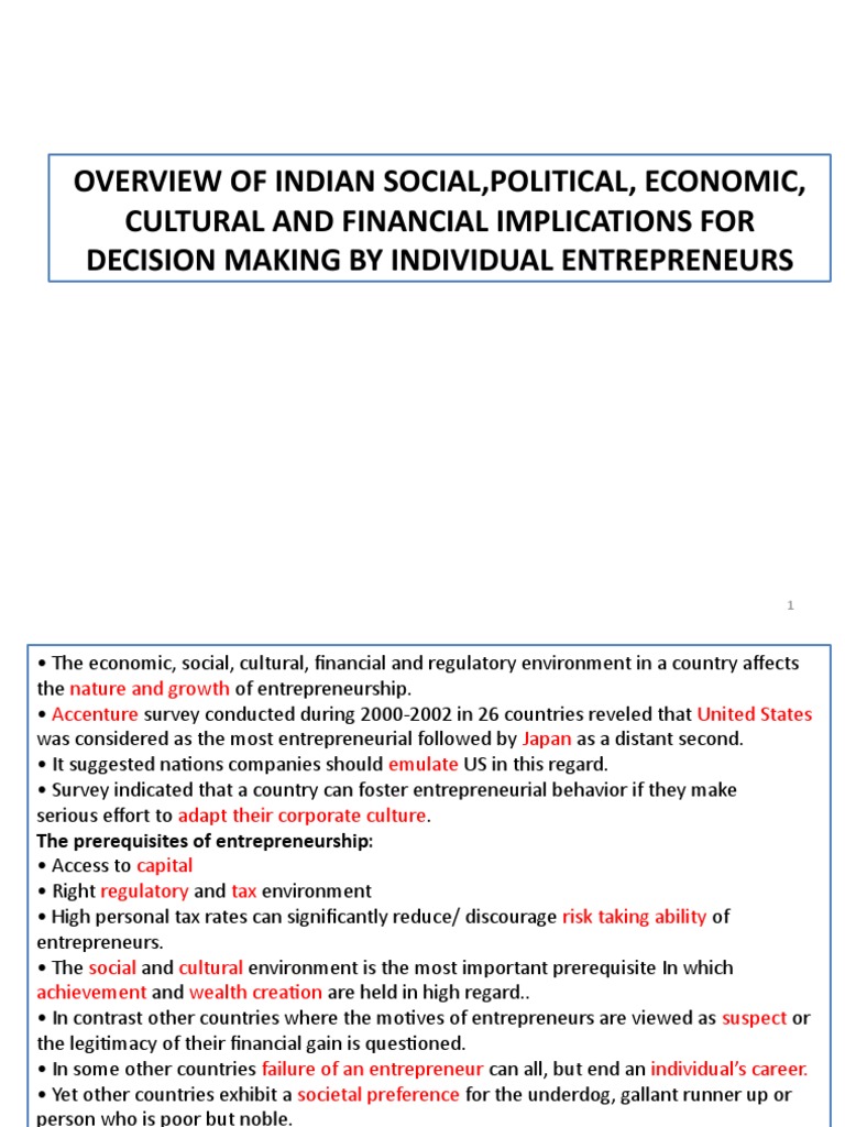 Overview of Indian Social, Political, Economic, Cultural and Financial ...