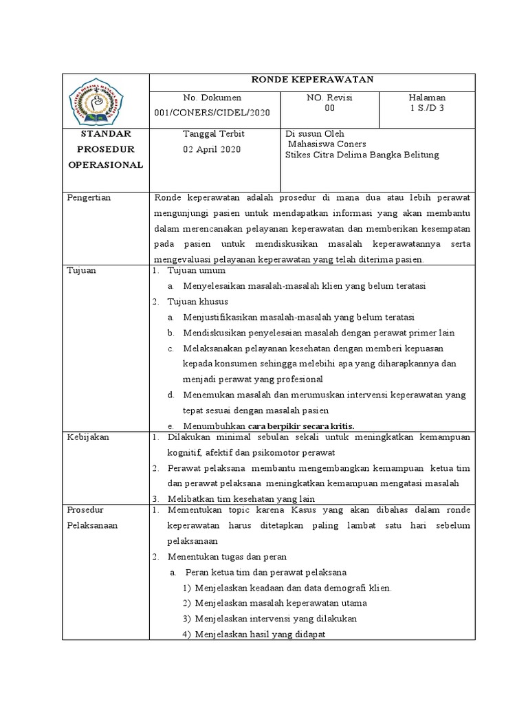 Sop Ronde Fix Fix | PDF