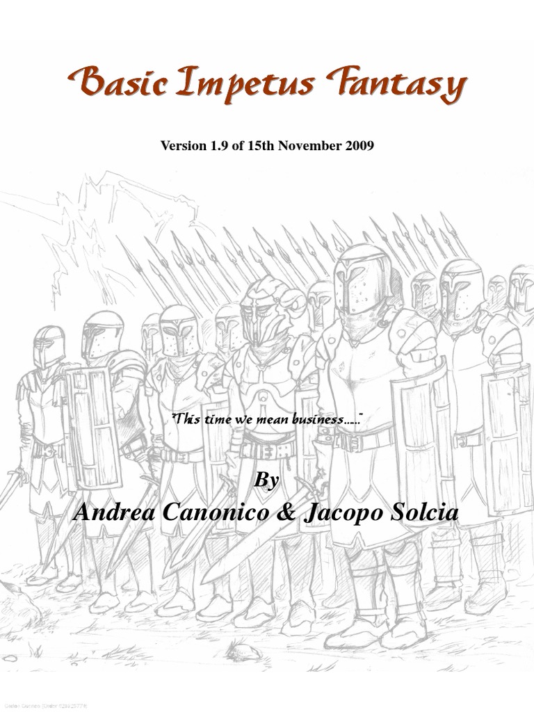 Basic Impetus Fantasy PDF | PDF | Infantry | Wars & Military