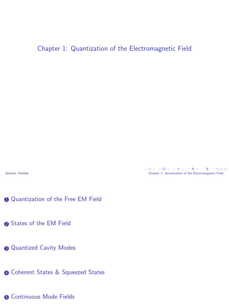 Quantum Electromagnetic Fields | PDF | Photon | Particle Physics