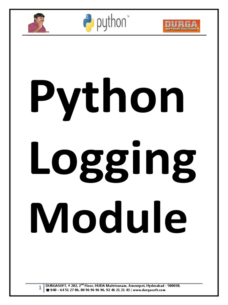Python Logging Module PDF | PDF | Filename | Software Bug