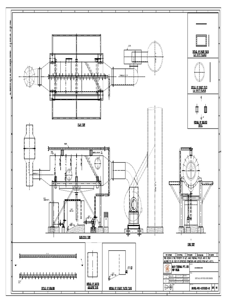 Detail of FGD Scrubber: Checked Drawn Scale 1:60 A:1 | PDF