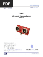 Ultrasonic Sensor Project Report | PDF | Ultrasound | Arduino
