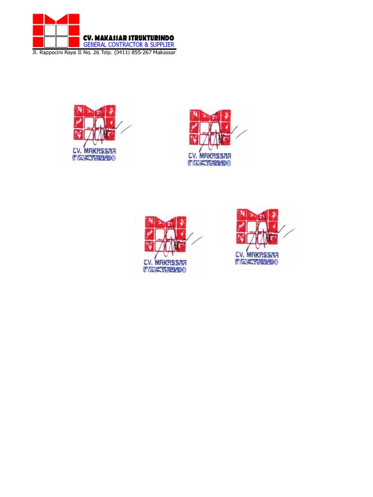 Kop Surat, TTD Dan Stempel | PDF