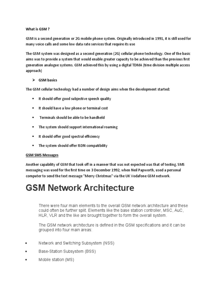 2g Basics | PDF | Radio Resource Management | Software Defined Radio