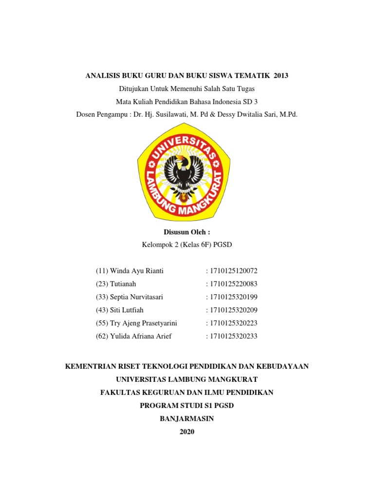 Kelompok 2 Bahasa Indonesia Analisis Buku Kelas 1 SMT 2 | PDF | Karier & Perkembangan ...