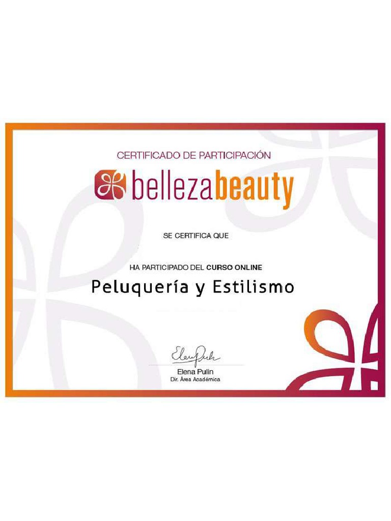 Diploma - Peluqueria Estilismo Masculino 1 PDF | PDF