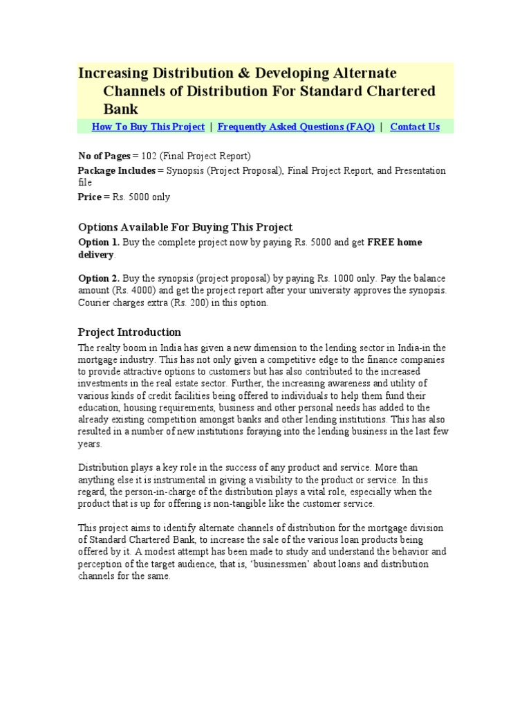 Increasing Distribution | PDF | Marketing Research | Mortgage Loan