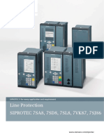 SIPROTEC 7SL87 Relay Overview | PDF | Electrical Engineering | Electricity