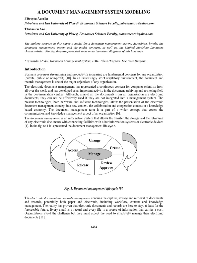 Document Management Model PDF | PDF | Unified Modeling Language | Class ...