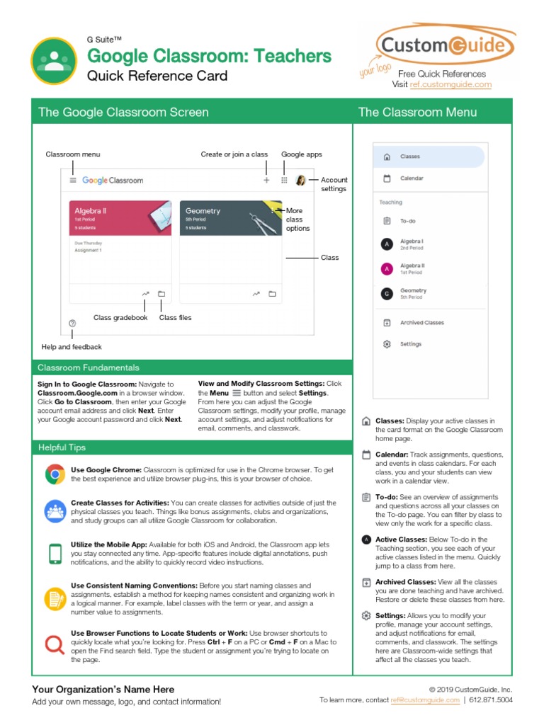 Google Classroom PDF | PDF | Software | Computing