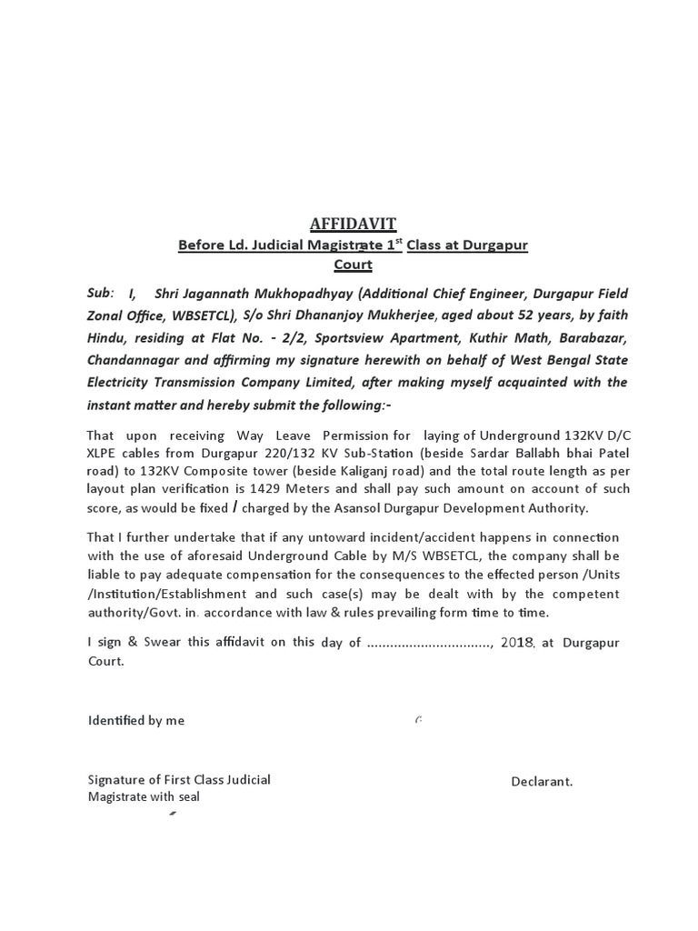 Before Ld. Judicial Magistrate 1 Class at Durgapur Court | PDF ...