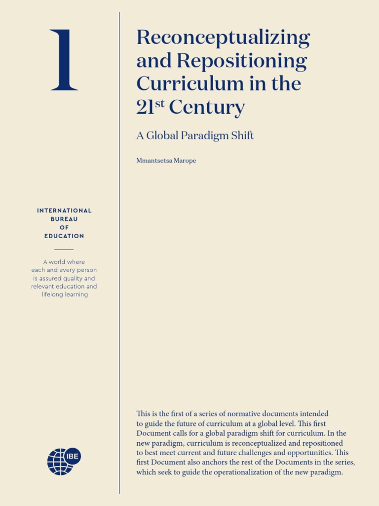 Reconceptualizing and Repositioning Curriculum in The 21 Century | PDF | Curriculum | Learning