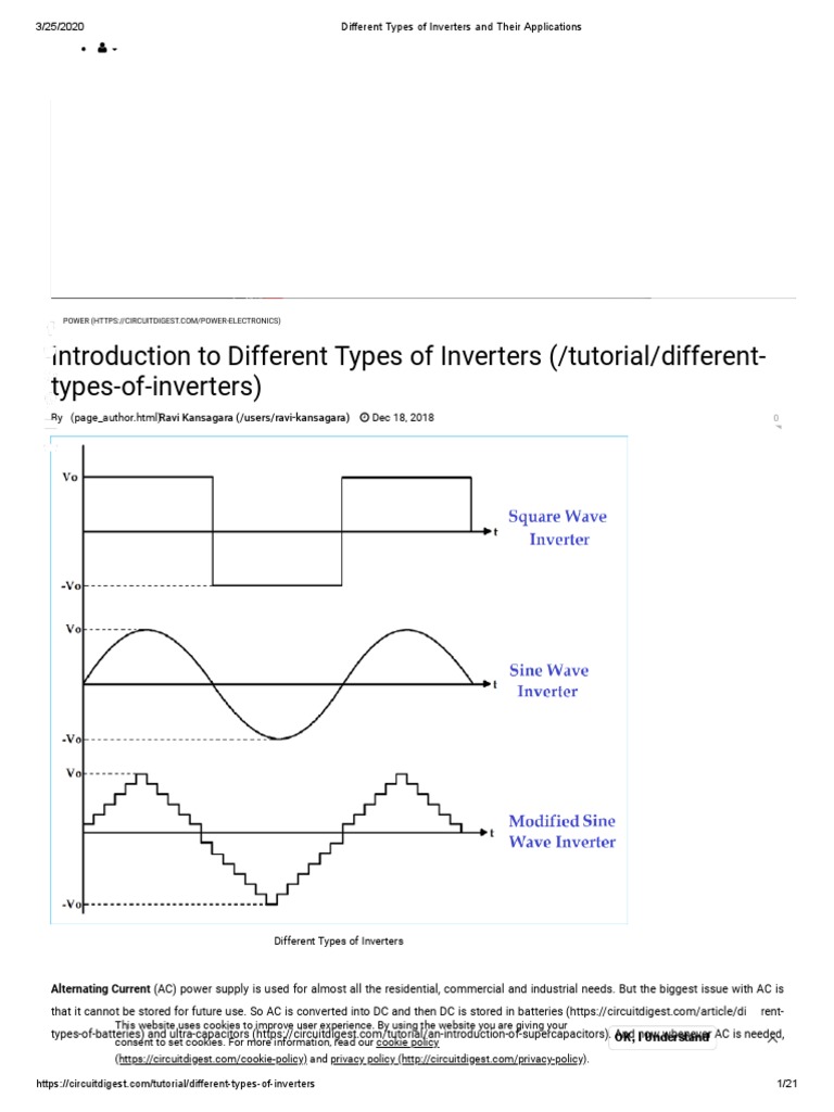Different Types of Inverters and Their Applications | PDF | Power ...