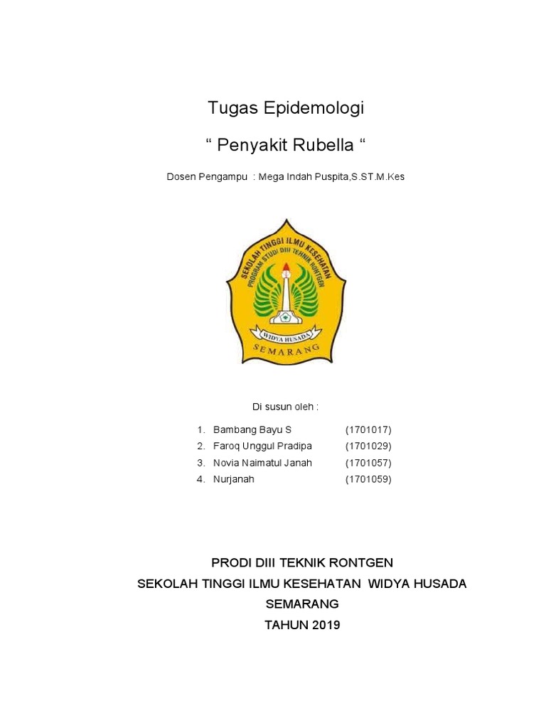 Pengertian dan Gejala Rubella Dewasa | PDF