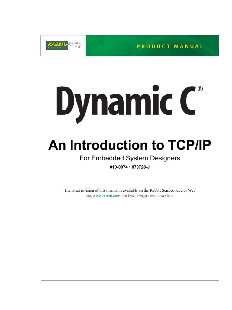 An Introduction To TCP/IP: For Embedded System Designers | PDF