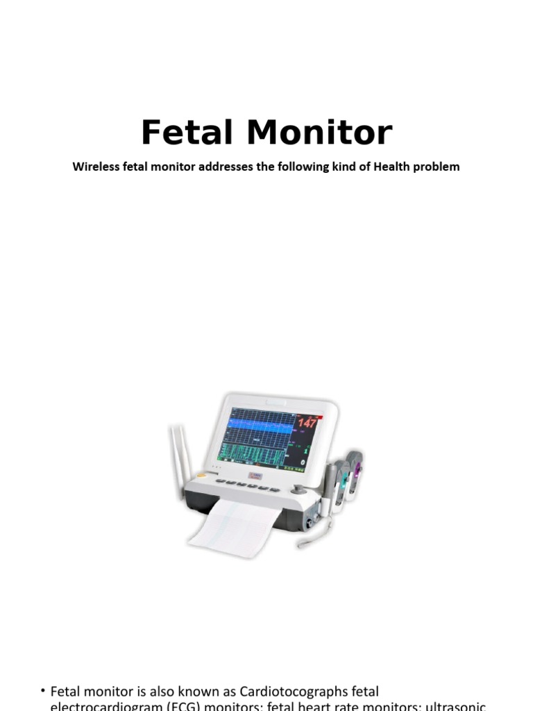 Fetal Monitor | PDF | Childbirth | Health Sciences